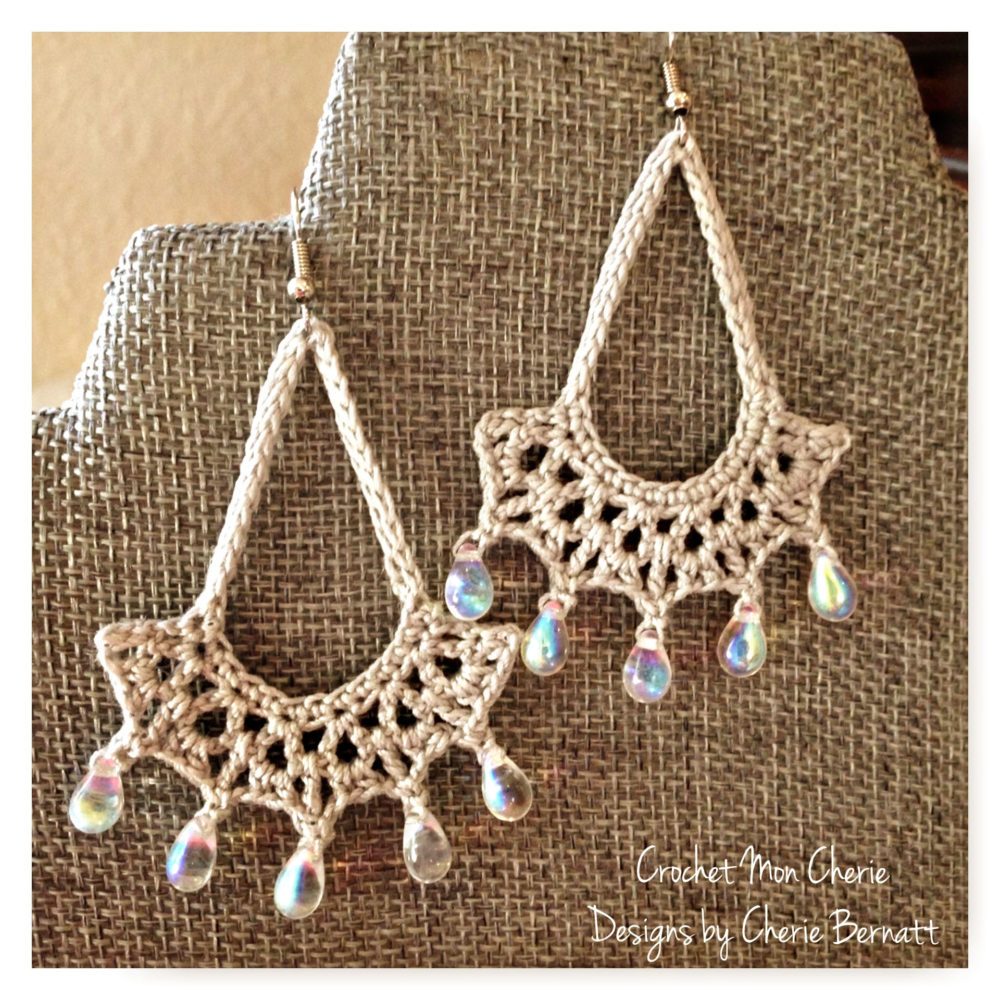 Teardrop Earrings Free Crochet Pattern AllCrafts Free Crafts Update