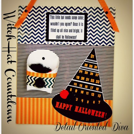 Witch Hat Halloween Countdown Tutorial – AllCrafts Free Crafts Update