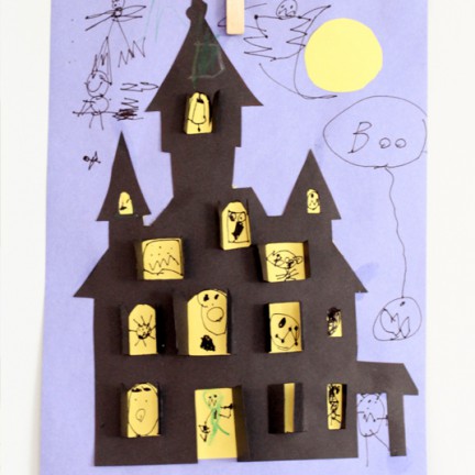 Haunted House Halloween Cut-out – AllCrafts Free Crafts Update