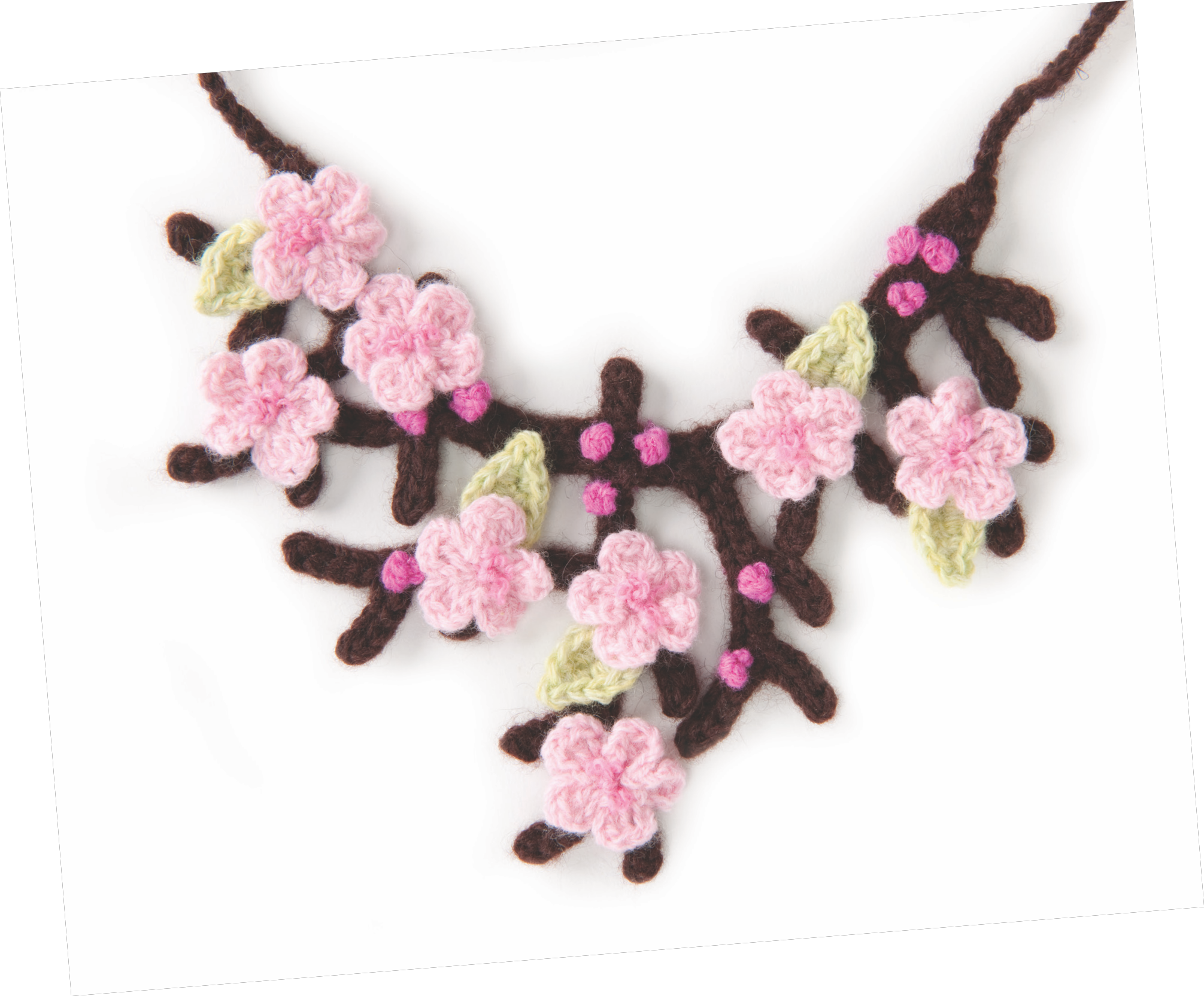Cherry Blossom Necklace Crochet Pattern – AllCrafts Free Crafts Update