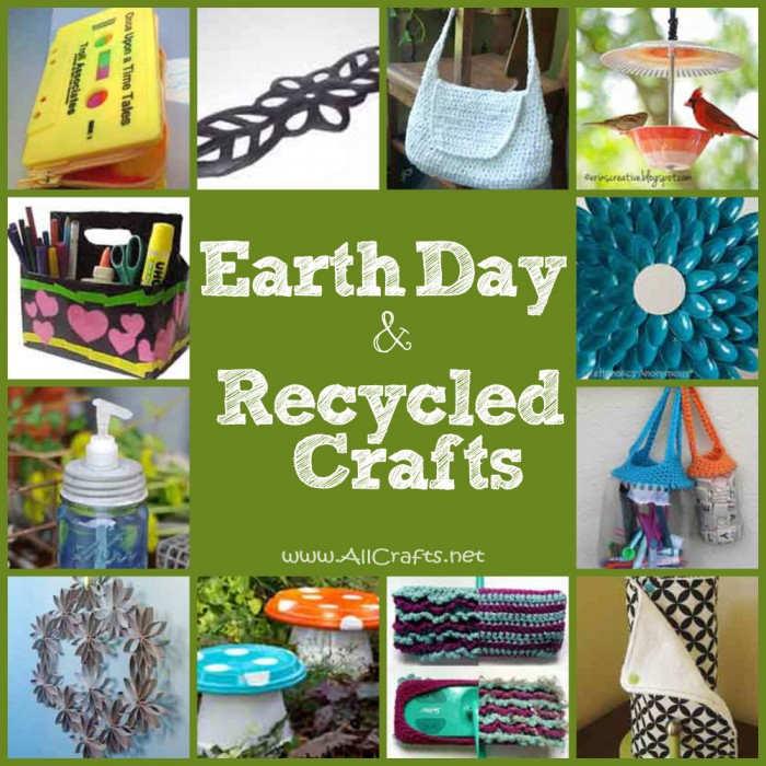 Free Earth Day and Recycled Crafts – AllCrafts Free Crafts Update