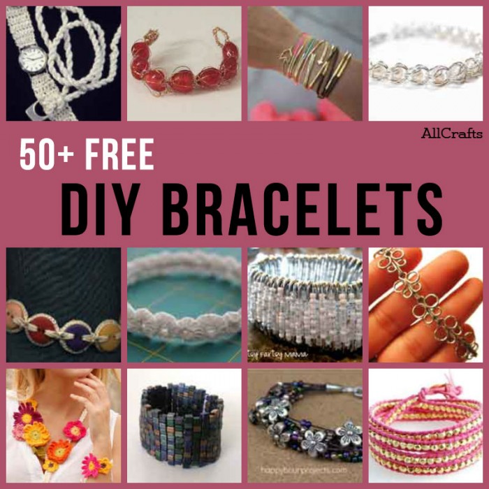 50+ Free DIY Bracelets – AllCrafts Free Crafts Update
