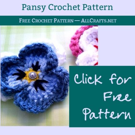 Pansy Flower Crochet Pattern – AllCrafts Free Crafts Update